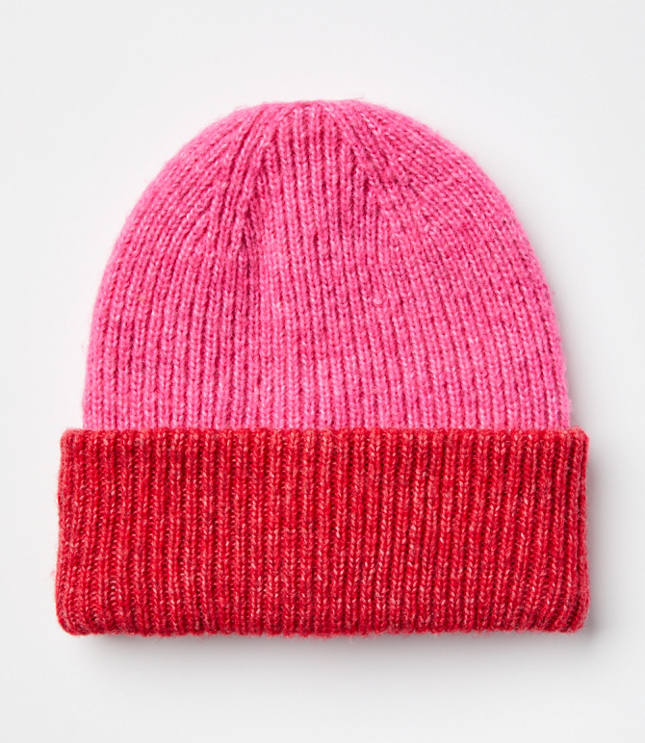 Colorblock Ribbed Beanie
