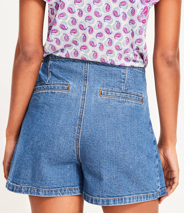 Denim Skort in Classic Mid Wash