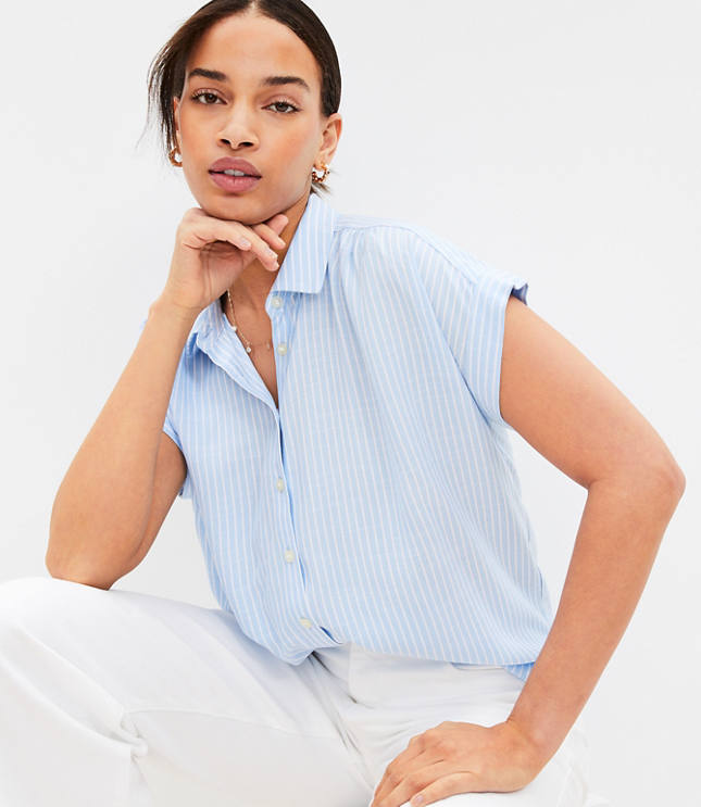 Women's Blue Blouses & Shirts | Loft