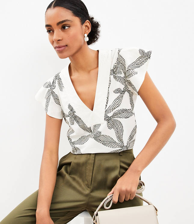 Women's Flutter Sleeve Tops | Loft