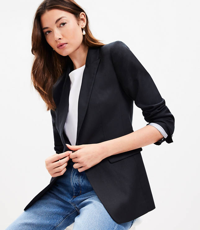 Petite Black Outerwear & Blazers | Loft