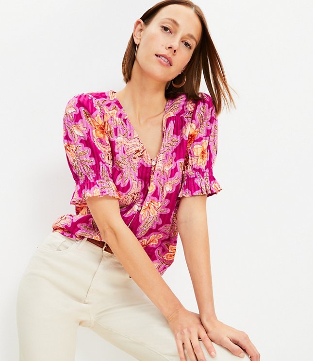 Women's Purple Tops | Loft