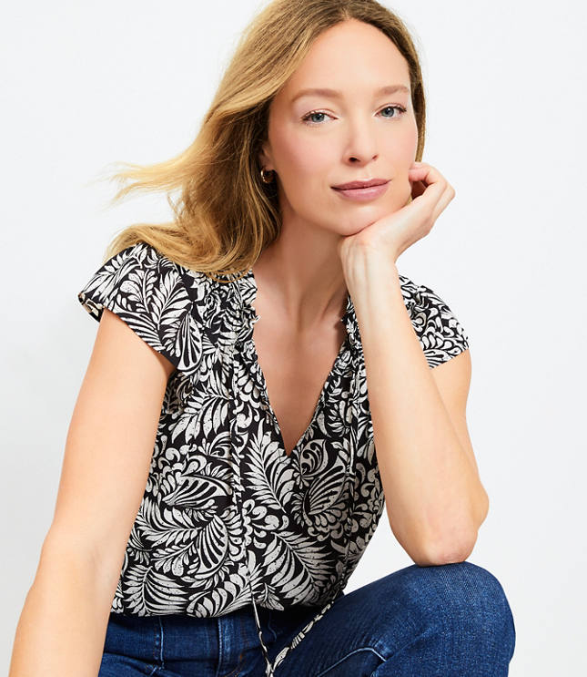 Women's Black Blouses & Shirts | Loft