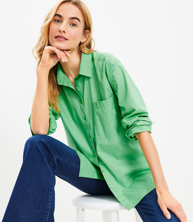 Women's Green Tops | Loft
