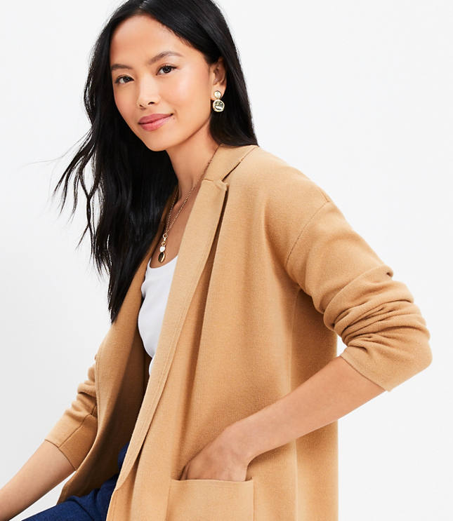 Relaxed Pocket Sweater Blazer