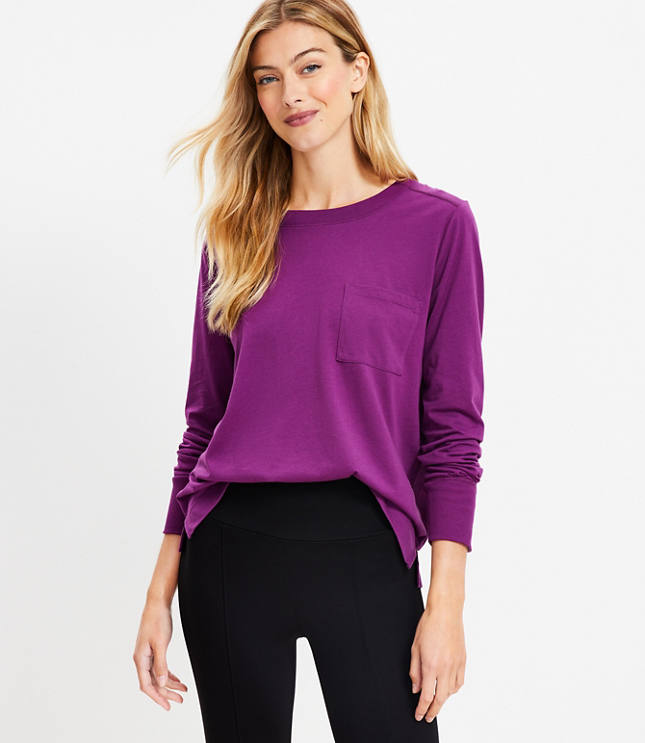 Women's Purple Tops | Loft