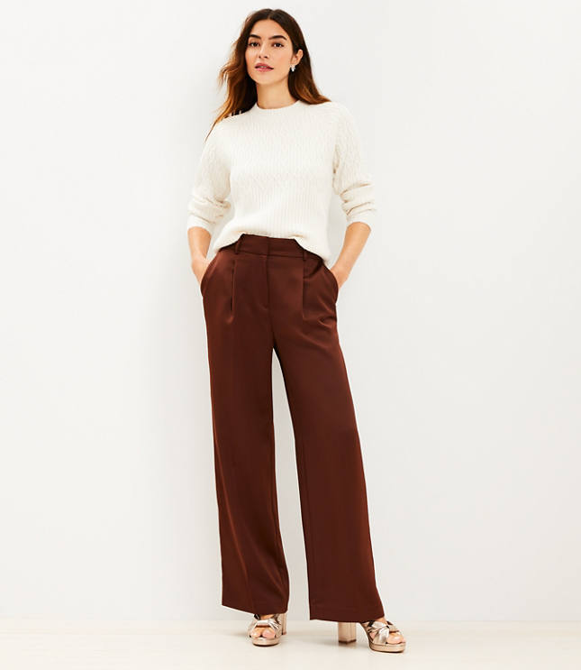Women's Petite Brown Pants | Loft