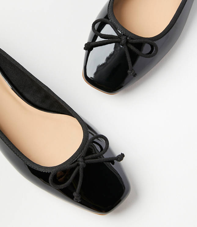 Patent Ballet Flats
