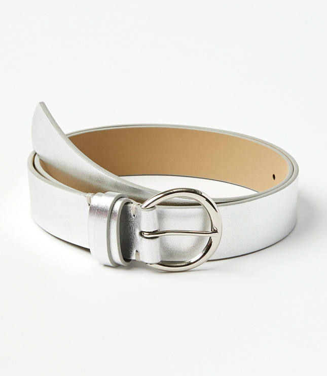 Metallic Wrapped Keeper Belt