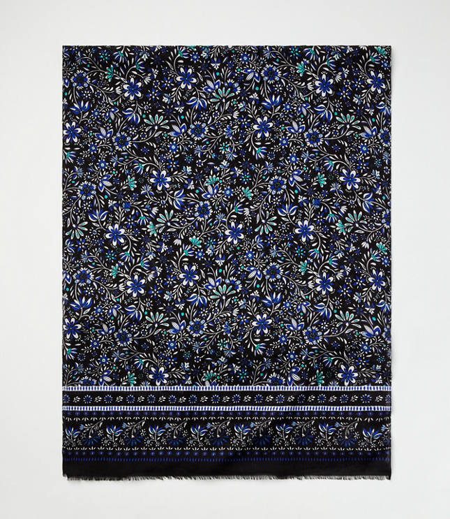 Festive Floral Scarf