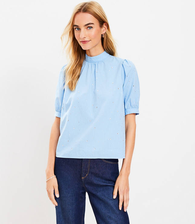 Petite Blue Blouses & Shirts | Loft