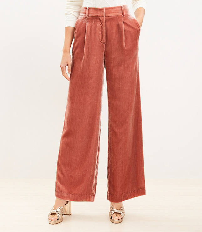 Peyton Trouser Pants in Velvet