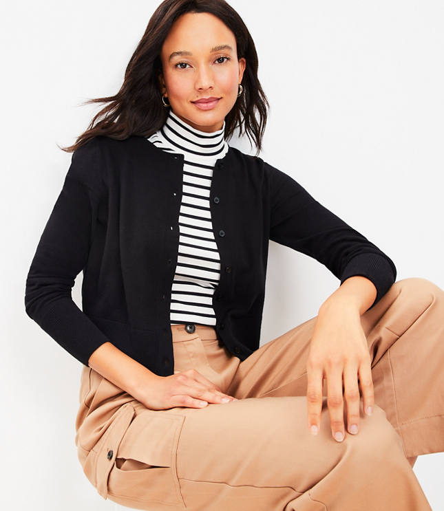 Women's Black Cardigan Sweaters | Loft