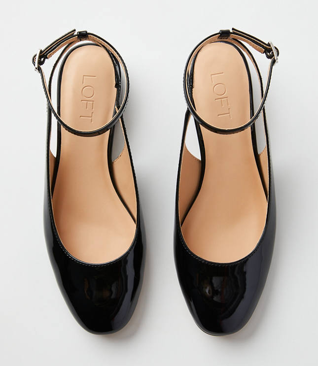 Patent Slingback Heels