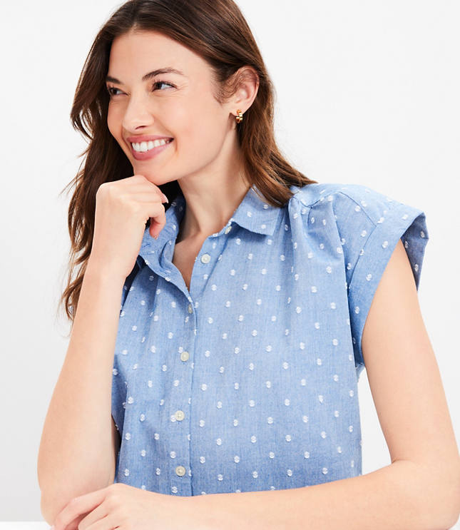 Petite Blue Blouses & Shirts | Loft