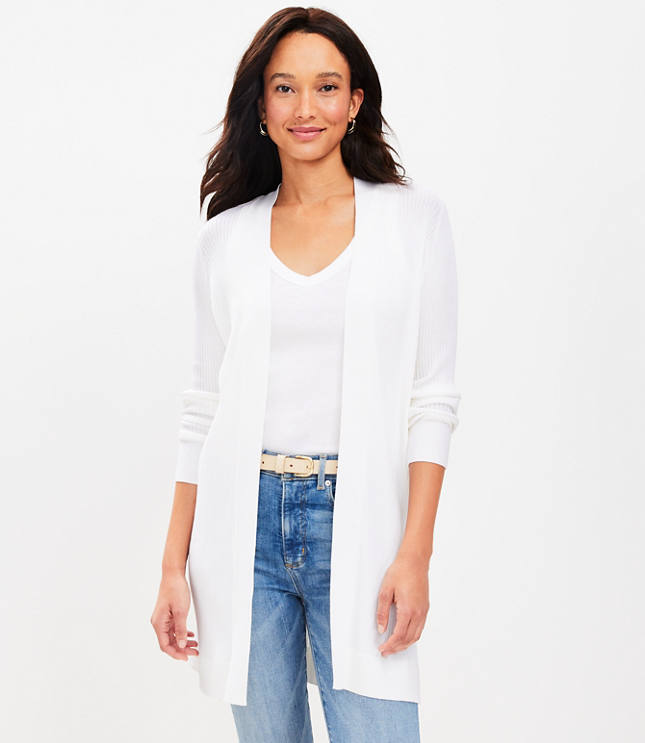 Lightweight Open Weave Cardigan Sweaters | Loft