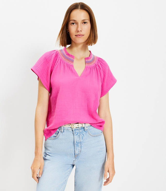 Women's Pink Tops | Loft