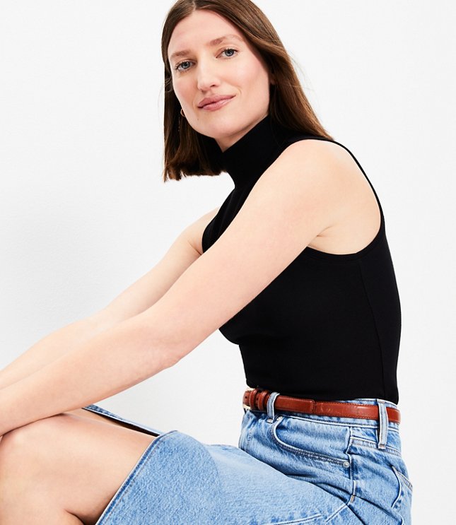 Womens Mock Neck Tops | Loft