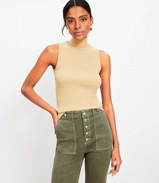 Womens Mock Neck Tops | Loft