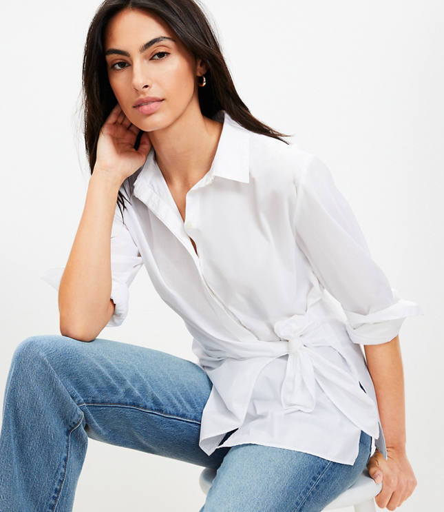 Petite White Blouses & Shirts | Loft