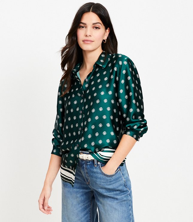 Women's Green Tops | Loft