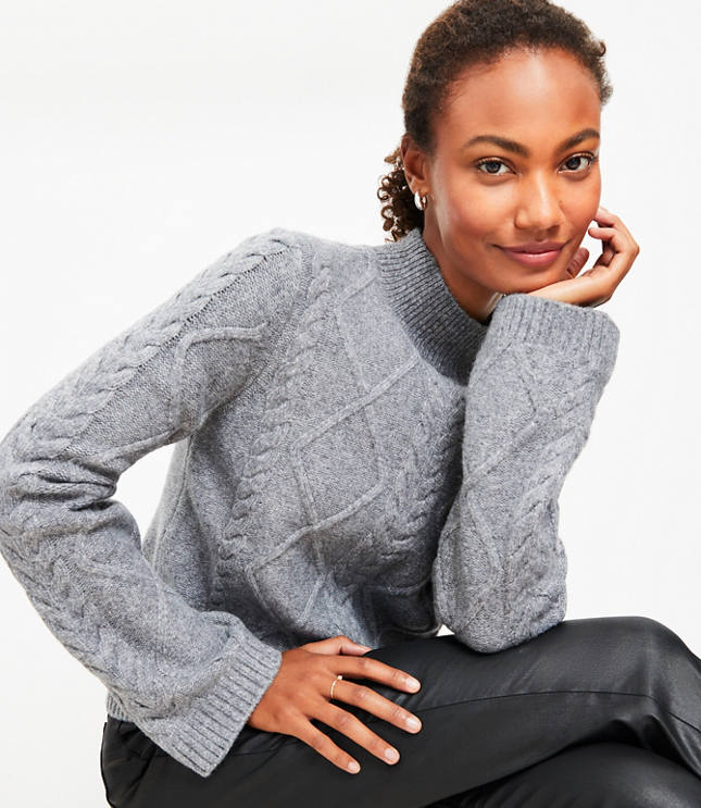 Women's Mock Neck Sweaters | Loft