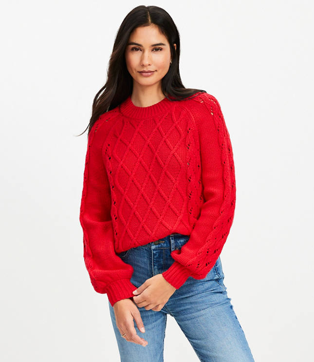 Pointelle Knit Sweaters | Loft