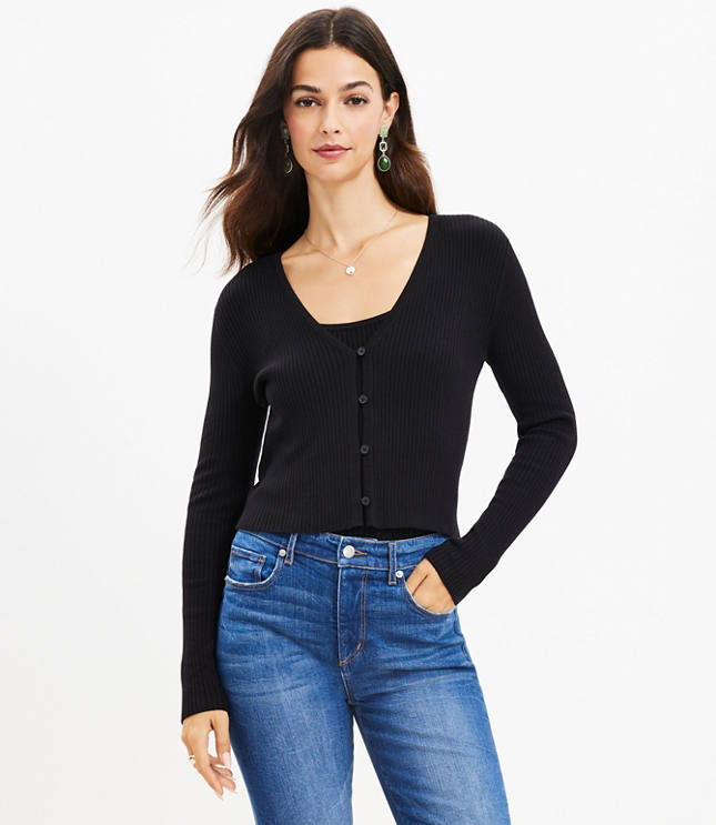 Women's Black Cardigan Sweaters | Loft