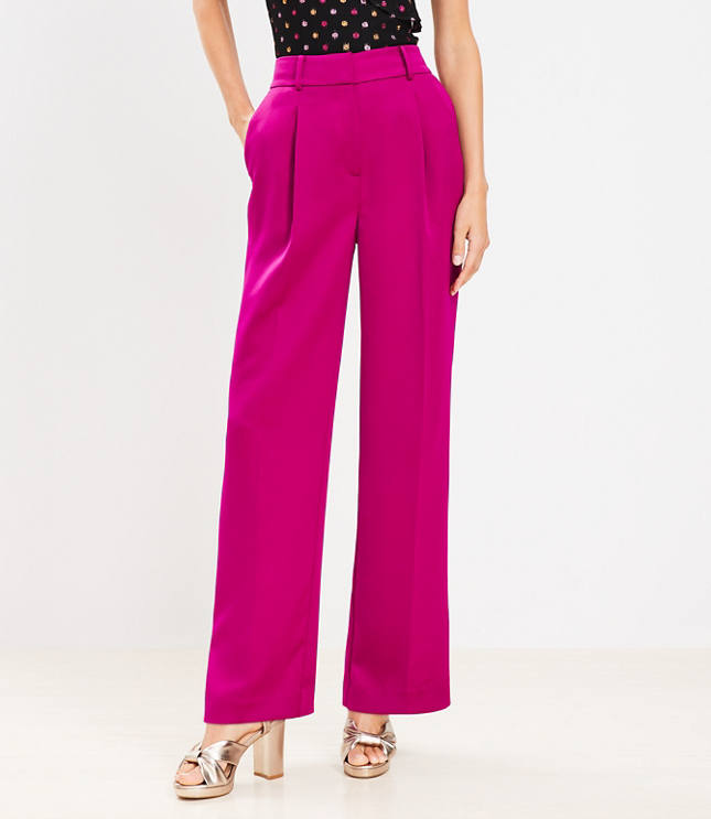 Peyton Trouser Pants in Satin