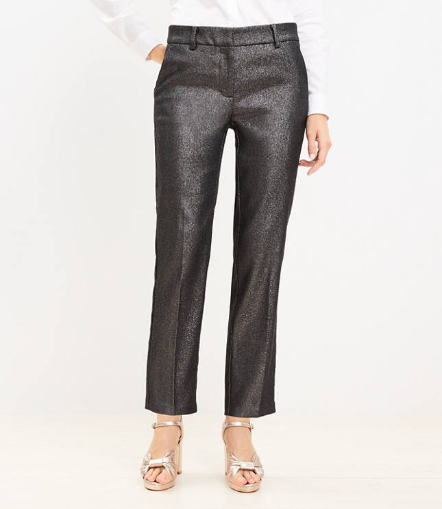 Riviera Slim Pants in Metallic Jacquard