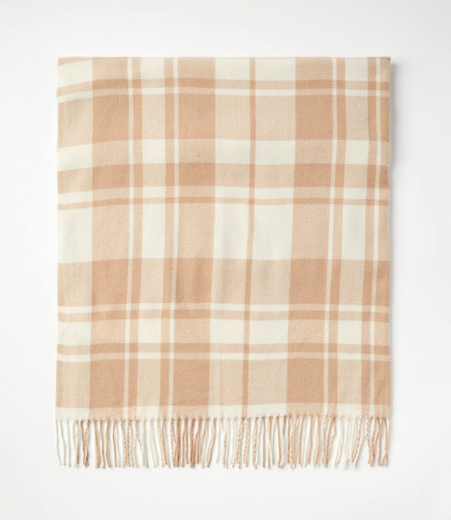 Plaid Throw Blanket