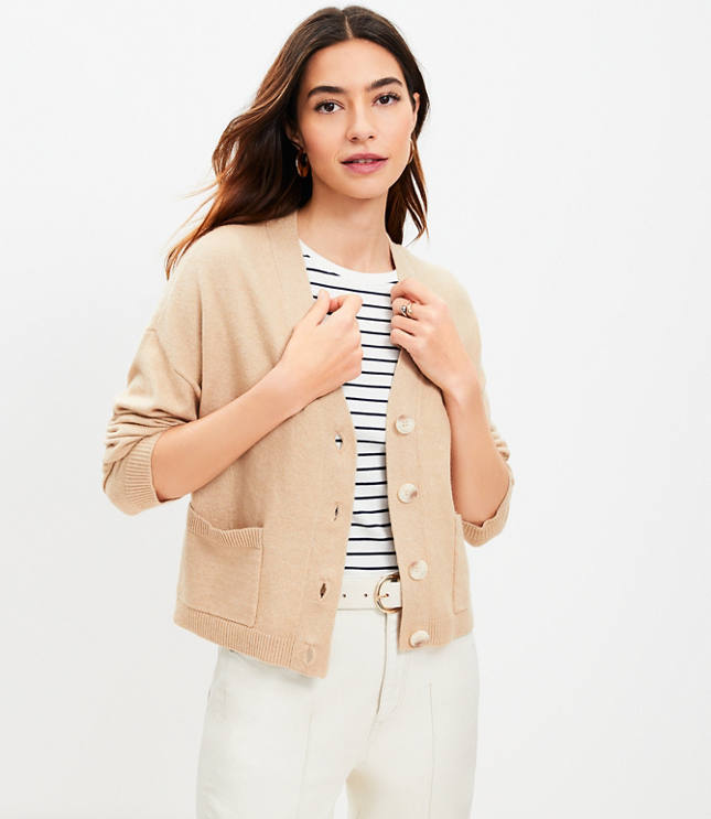 Modern V-Neck Pocket Cardigan