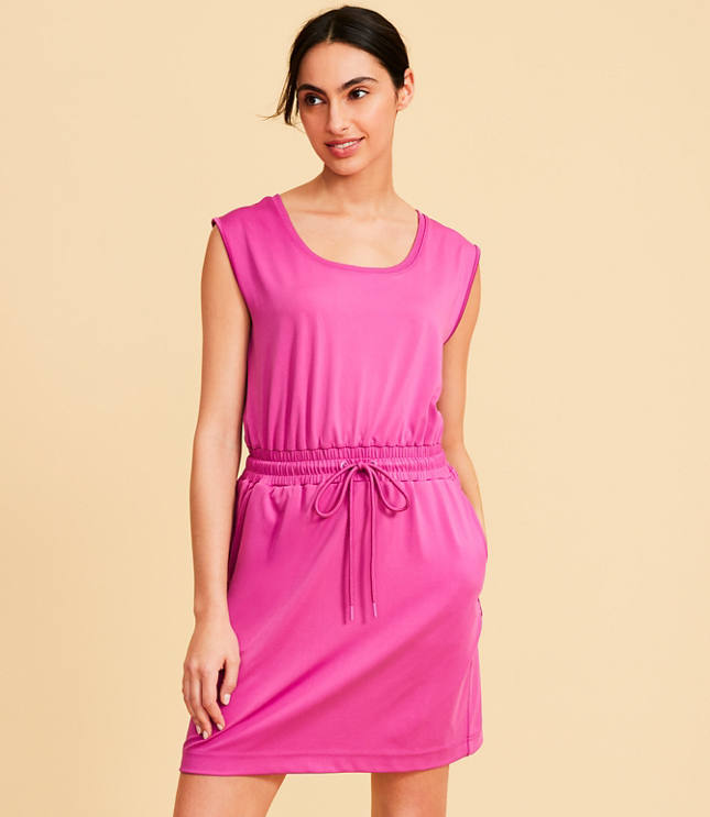 Lou & Grey Luvstretch Drawstring Pocket Dress