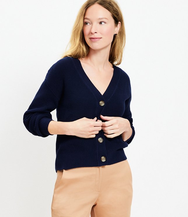 Women's Navy Cardigan Sweaters | Loft