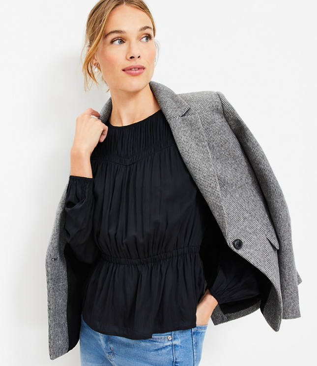 Women's Black Petite Tops | Loft