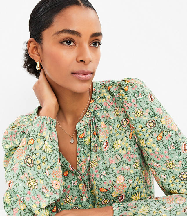 Petite Green Blouses & Shirts | Loft