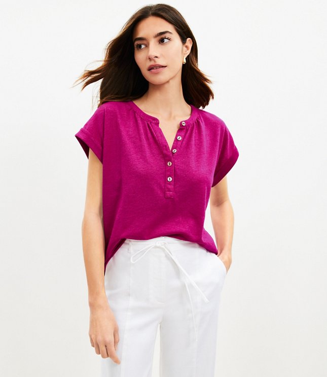 Women's Purple Tops | Loft