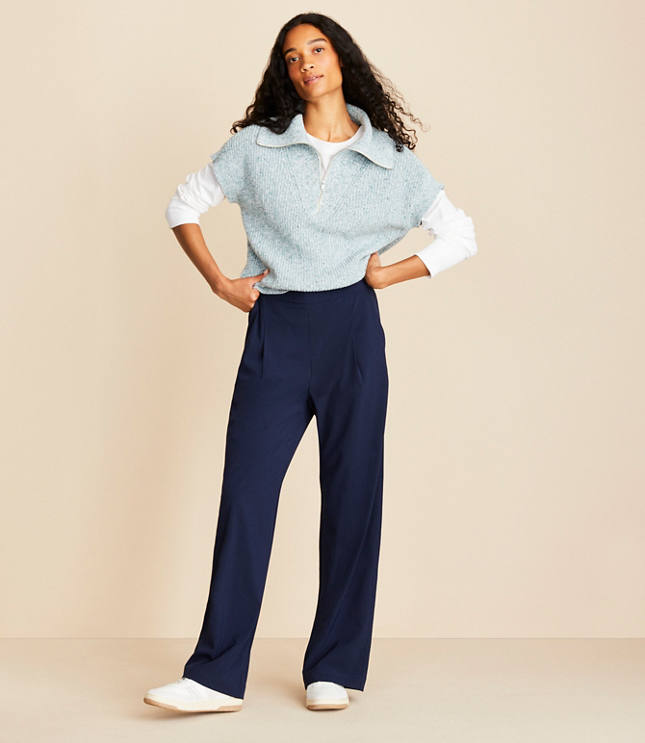 Petite Lou & Grey Wanderweave Wide Leg Trousers