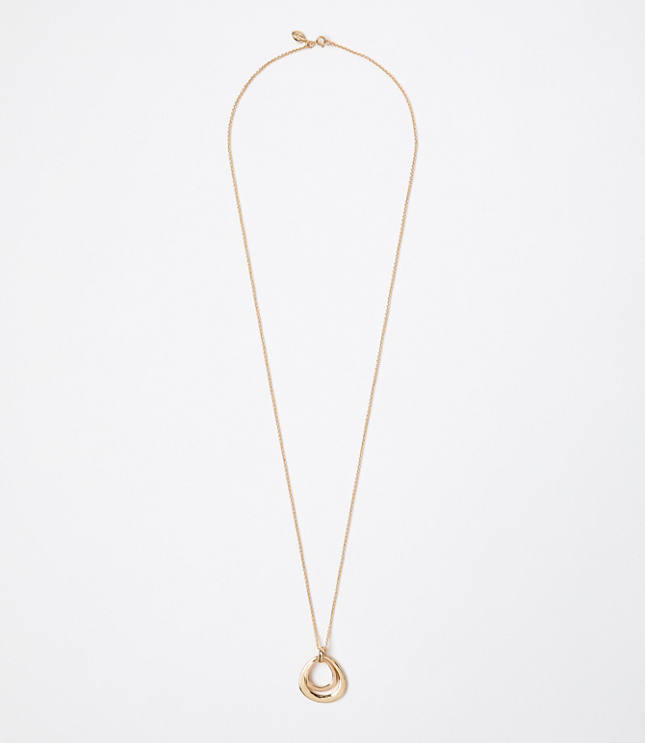 Loft Modern Circle Link Pendant Necklace | Hamilton Place