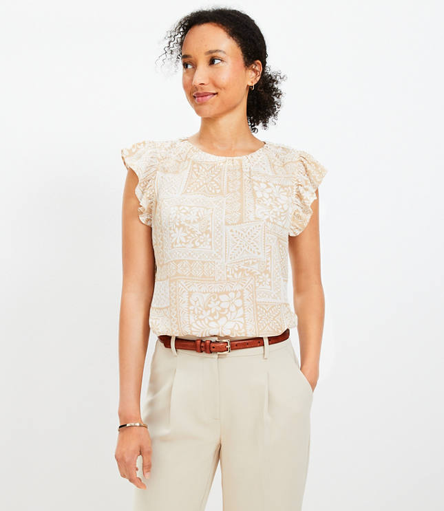 Women's Flutter Sleeve Tops | Loft