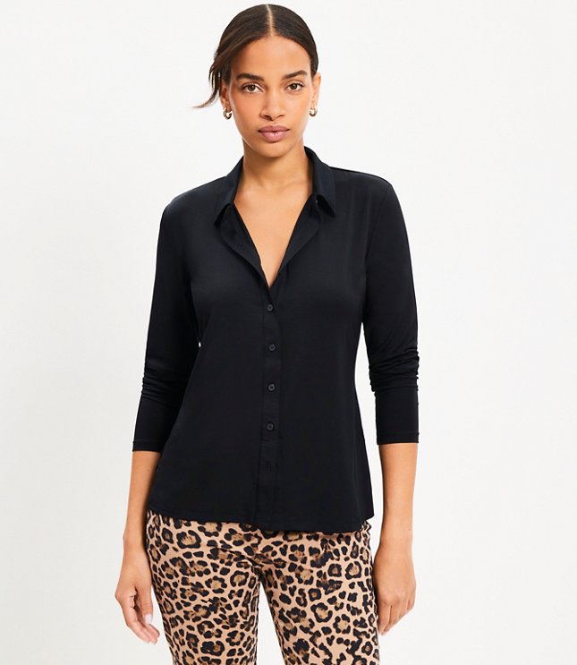 Women's Black Tops | Loft