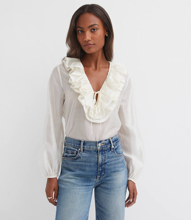 Ruffle Blouses for Women | Loft