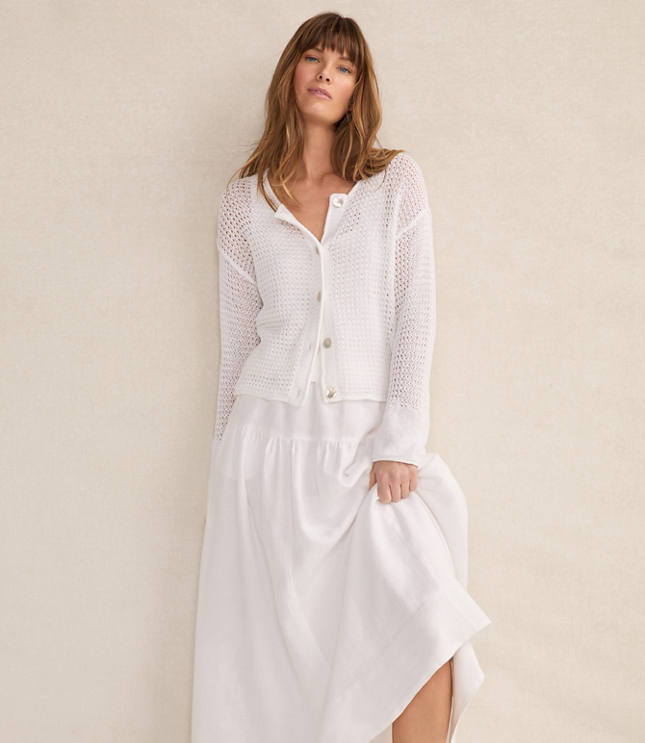 Women's White Cardigan Sweaters | LOFT