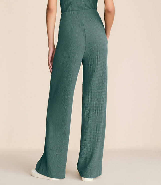 Lou & Grey Textured Wide Leg Pants